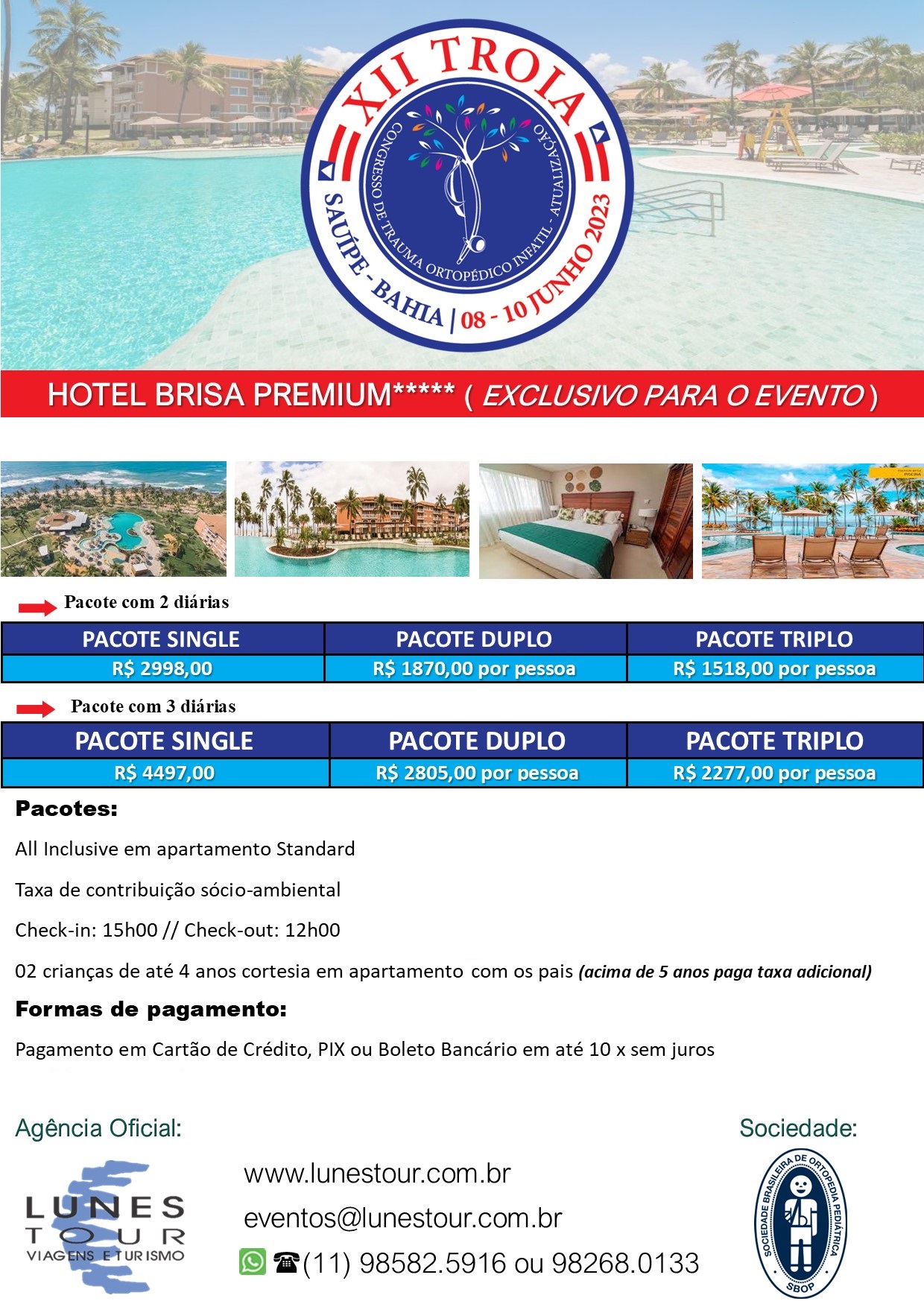 SBOP - XII Troia - Congresso de Trauma Ortopédico Infantil 2023